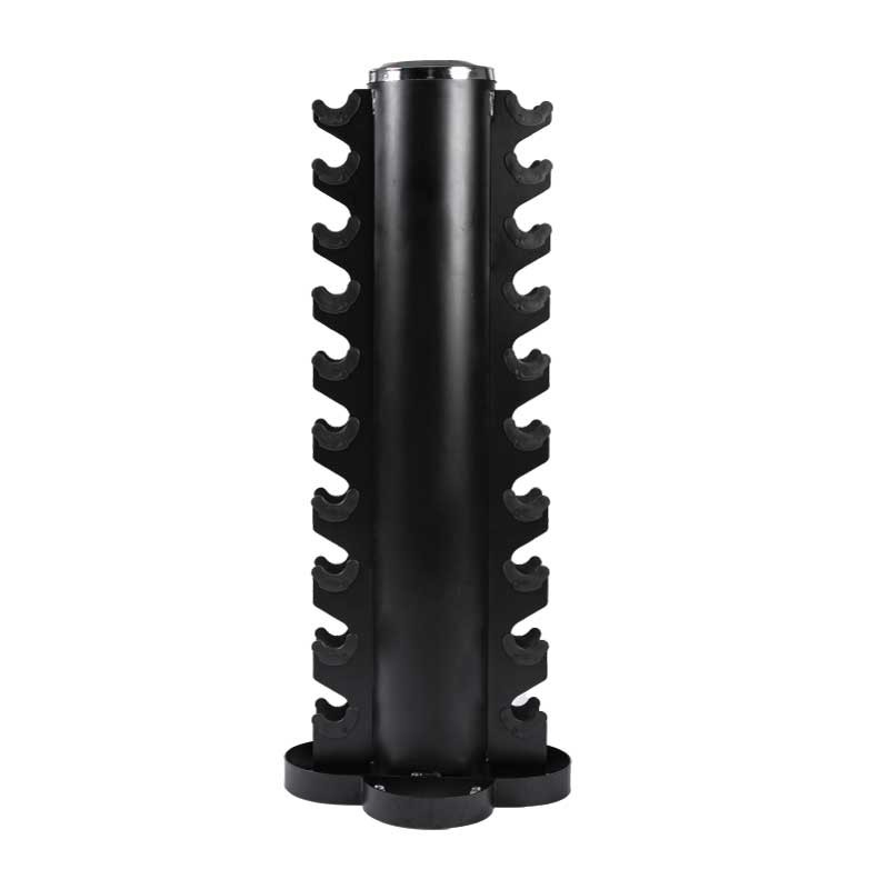 Tall vertical rubber hex rack (Can add dumbbells from 2.5 to 25 kg ...